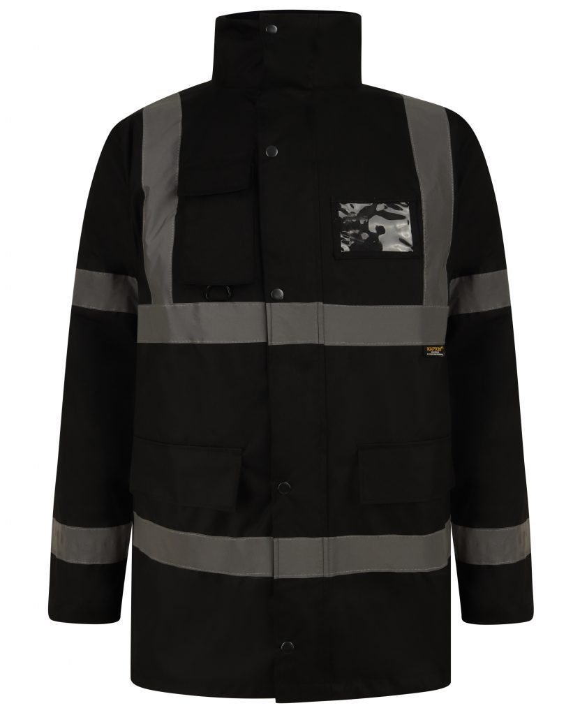 HIGH VISIBILITY SECURITY PARKA COAT – Kapton Work Wear
